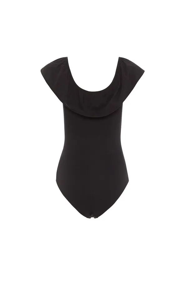 MARIE OLIVER Ellery One-piece Ruffled Swimsuit - Black