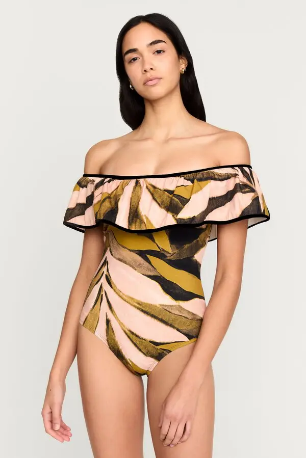 MARIE OLIVER Ellery One-piece Swimsuit - Tropical Sand