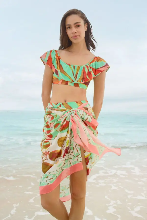MARIE OLIVER Selena Sarong - Coral Reef
