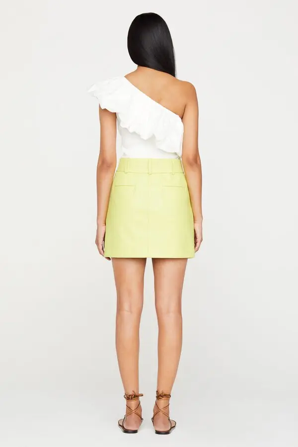 MARIE OLIVER Vallie Mini Skirt - Limeade