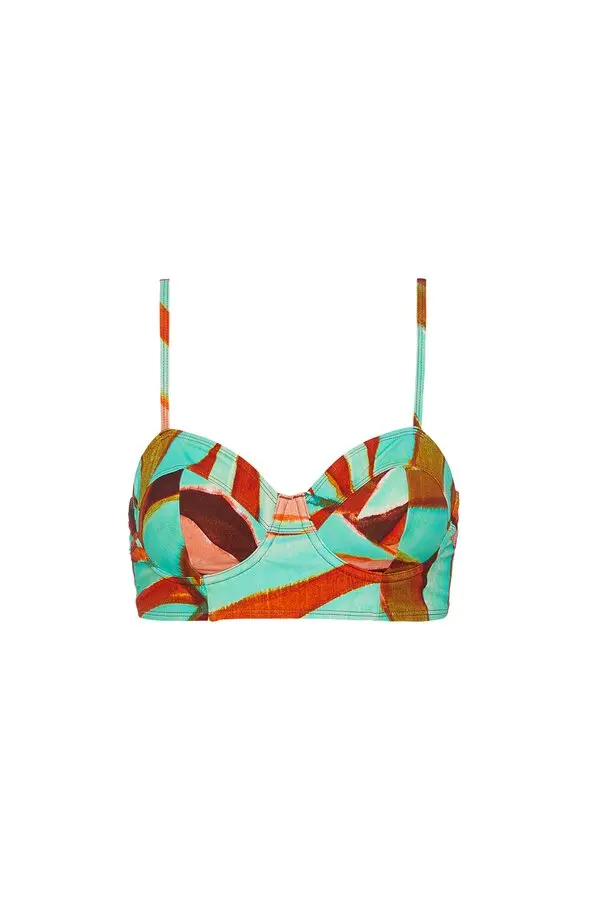 MARIE OLIVER Priya Underwire Bikini Top - Tropical Coral
