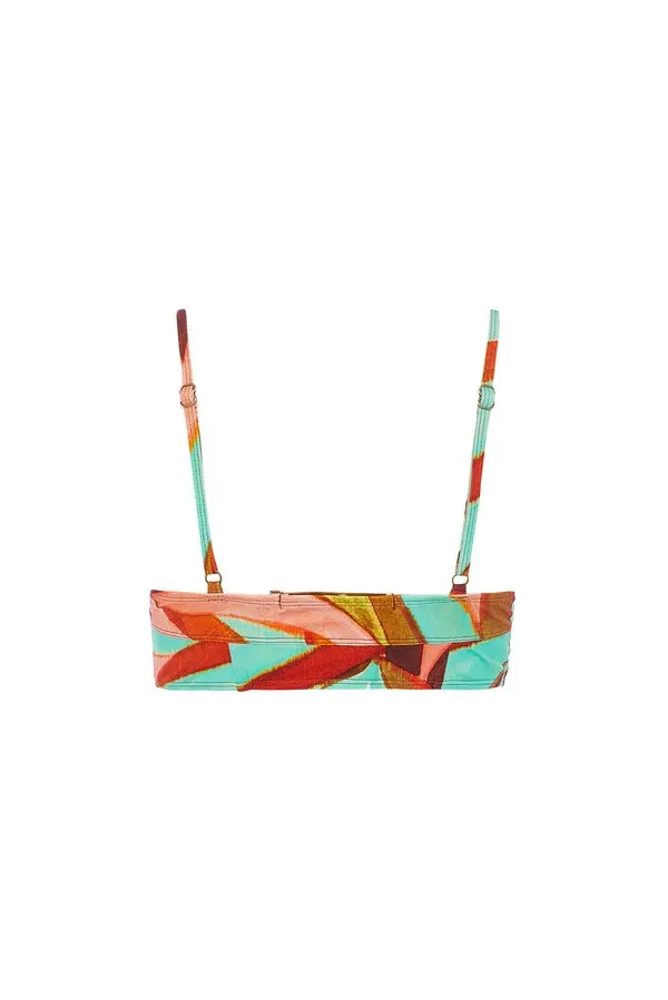 MARIE OLIVER Priya Underwire Bikini Top - Tropical Coral