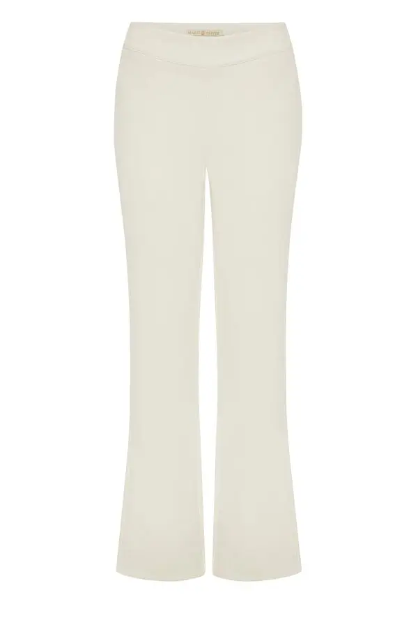 MARIE OLIVER Mia Slim Pant - Bone