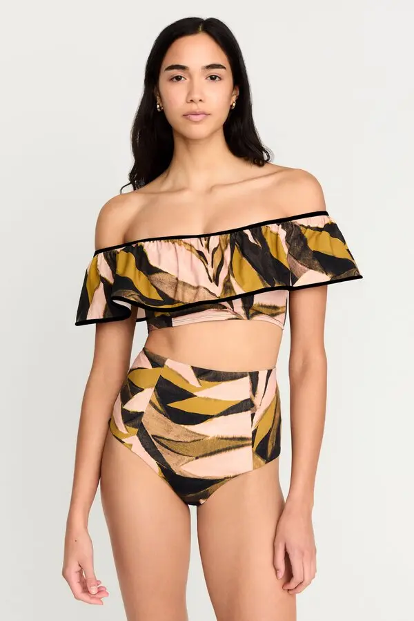 MARIE OLIVER Micha High-rise Bikini Bottom - Tropical Sand