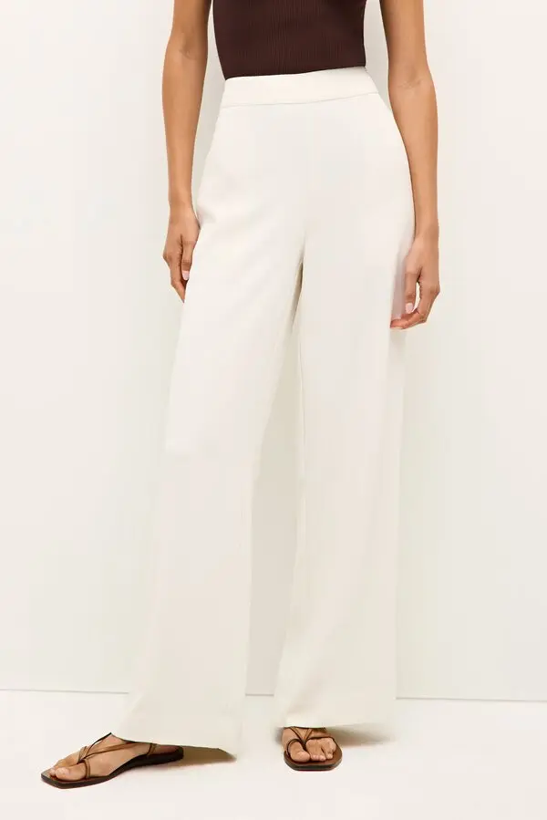 MARIE OLIVER Mia Straight Pant - Bone