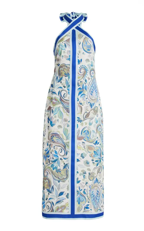 slim fit dress slacks Halter Backless Lace Satin Blue Homecoming Dresses Short Prom Dress US10 / As Picture main image 0