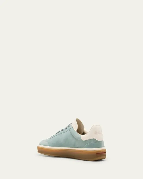 Loro Piana Tennis Walk Low-top Sneakers - Warm Gray