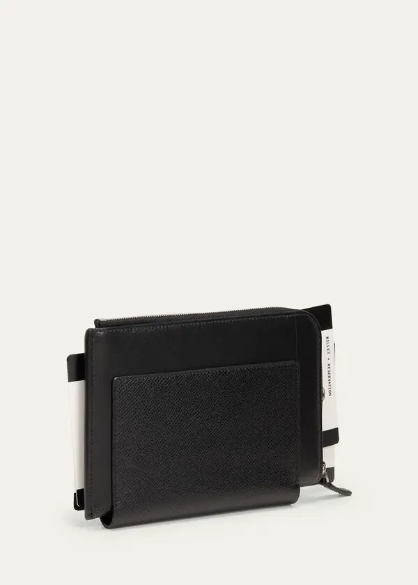 Balenciaga Passport Zip Wallet With Strap