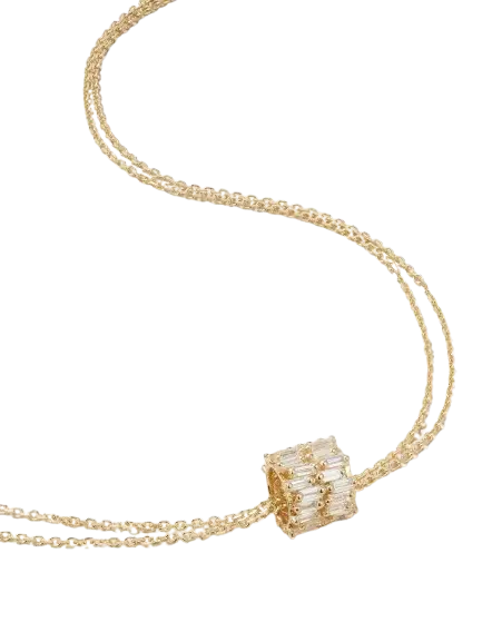 SUZANNE KALAN 18-karat 'fireworks' Diamond Necklace - Gold