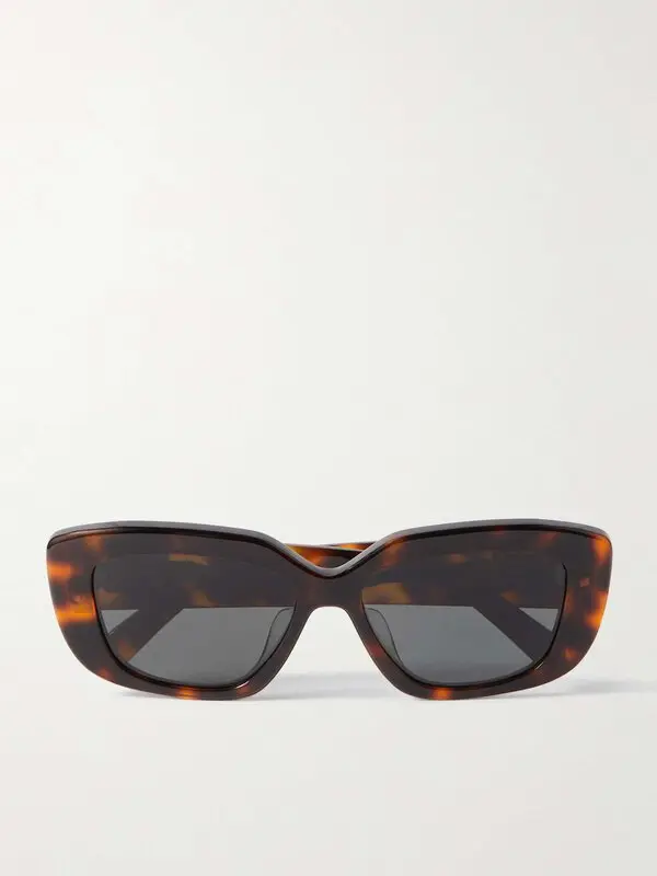 Celine Triomphe Rectangular Sunglasses - Tortoiseshell