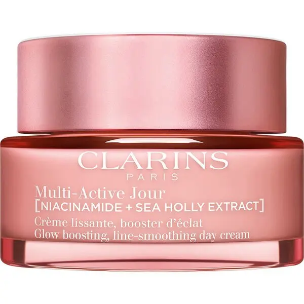 Clarins Multi-active Day Moisturizer For Lines, Pores, Glow With Niacinamide - No Color
