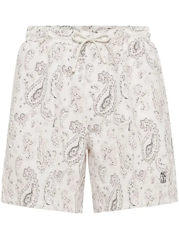 Brunello Cucinelli Paisley-print Swim Shorts