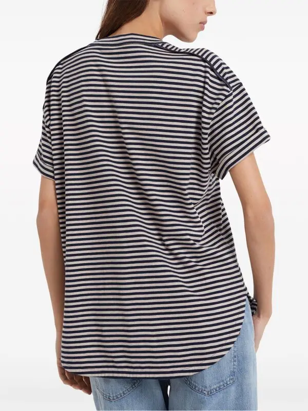 Brunello Cucinelli Striped Cotton T-shirt