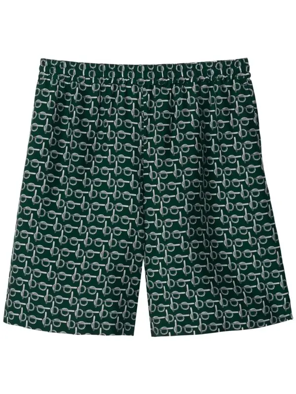 Burberry B-print Silk Shorts