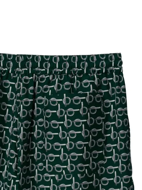 Burberry B-print Silk Shorts