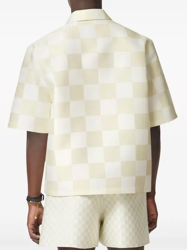 Versace Checked Zip-up Top