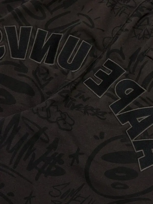 AAPE BY *A BATHING APE Graffiti-print Track Pants - Brown