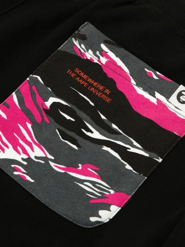 AAPE BY *A BATHING APE Moonface Embroidered Track Pants