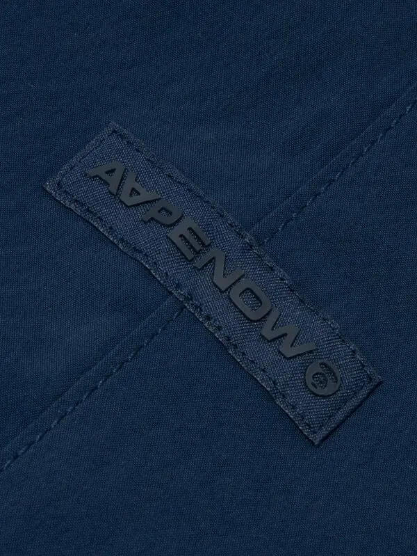 AAPE BY *A BATHING APE Logo-appliqué Cargo Trousers - Blue