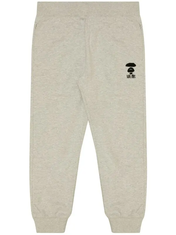 AAPE BY *A BATHING APE Logo-embroidered Track Pants - Grey