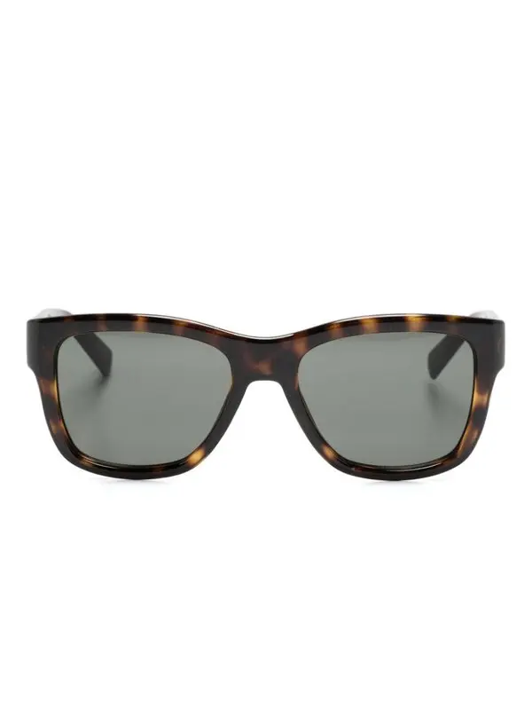 Saint Laurent Sl 674 Square-frame Sunglasses - Brown
