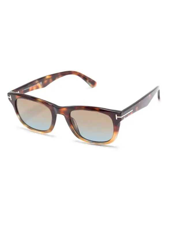 TOM FORD Tortoiseshell Wayfarer-frame Sunglasses