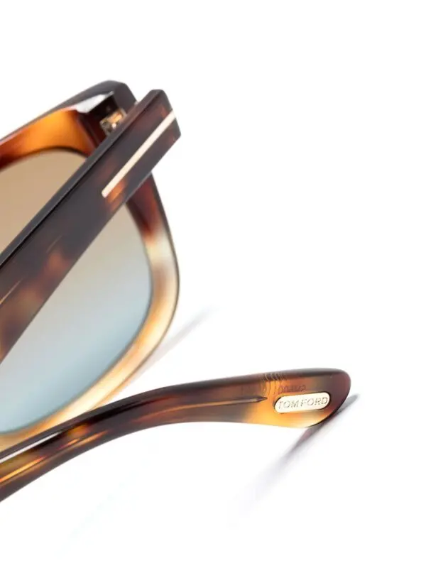 TOM FORD Tortoiseshell Wayfarer-frame Sunglasses