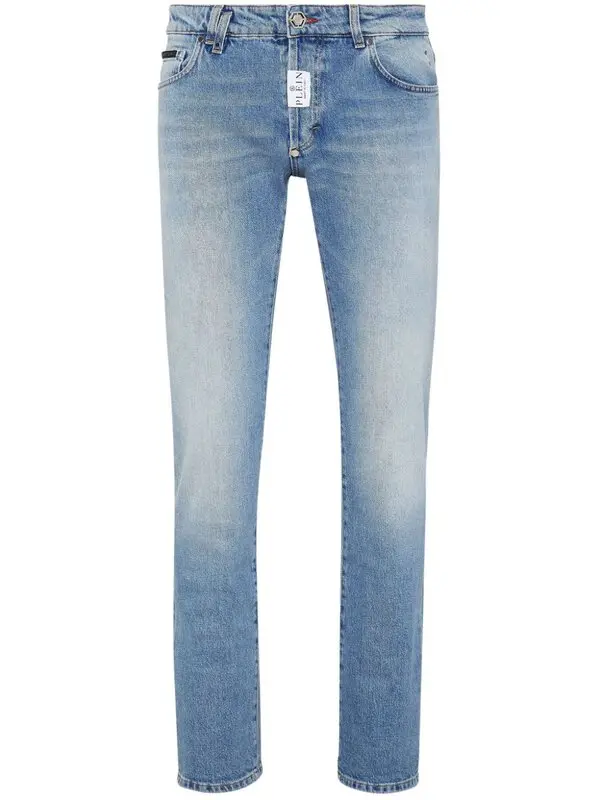 Philipp Plein Logo-patch Straight-leg Jeans