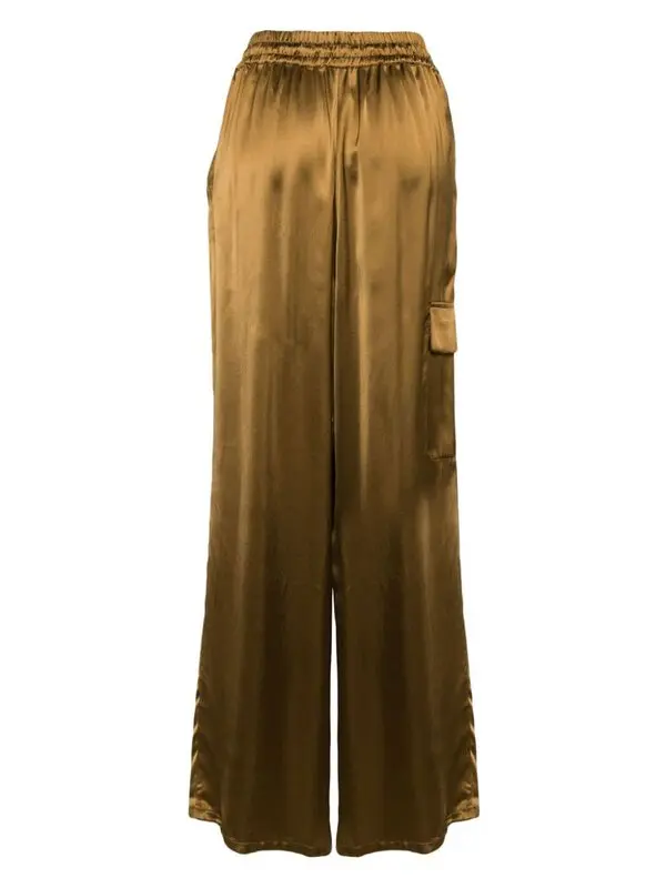 YVES SALOMON Satin Cargo Pants