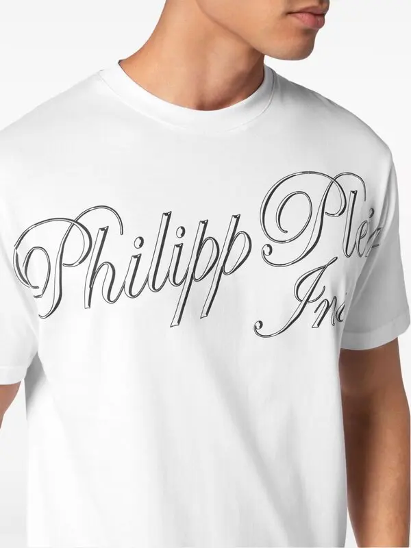 Philipp Plein Logo-print Cotton T-shirt - White