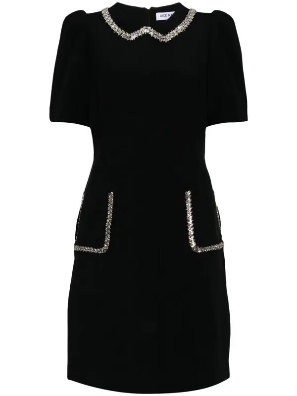 Dice Kayek Crystal-embellished Mini Dress