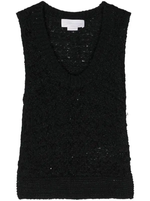 GENNY Sequined Knit Top
