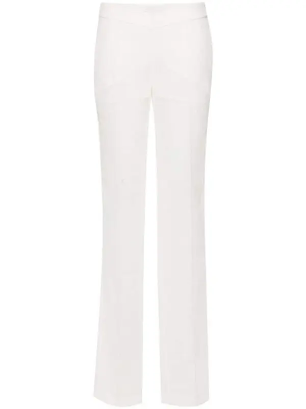 GENNY Pressed-crease Straight Leg Trousers