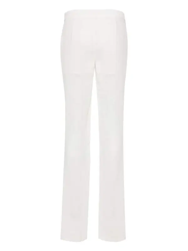 GENNY Pressed-crease Straight Leg Trousers