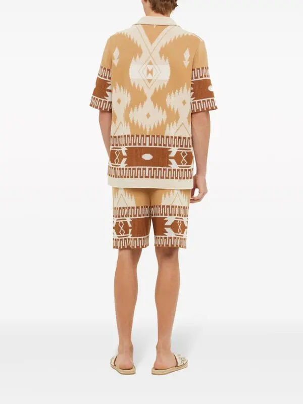Alanui Icon Jacquard Piqué Shirt - Neutrals