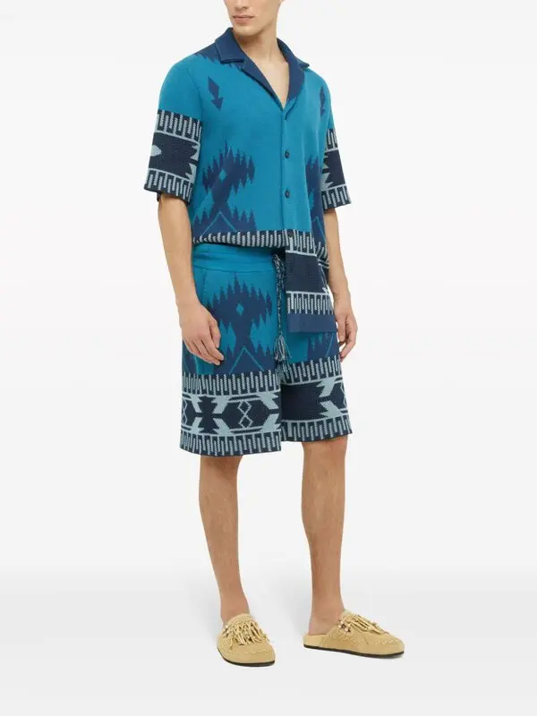 Alanui Icon Piquet Bermuda Shorts