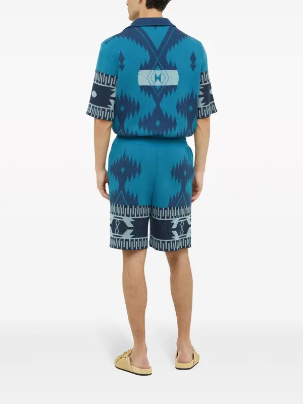 Alanui Icon Piquet Bermuda Shorts