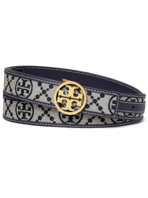 Tory Burch T Monogram Miller Belt - Blue