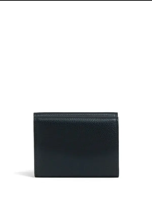 Marni Logo-embroidered Leather Wallet - Black