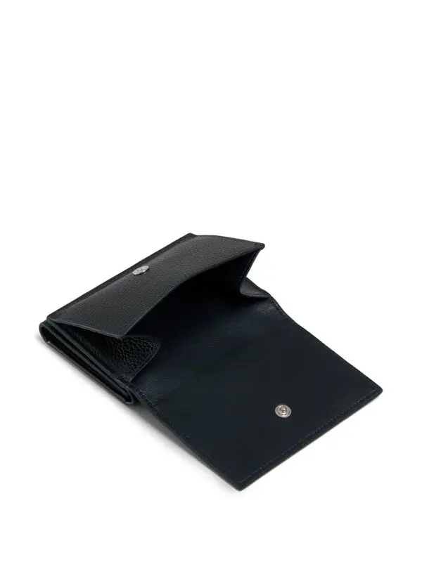 Marni Logo-embroidered Leather Wallet - Black