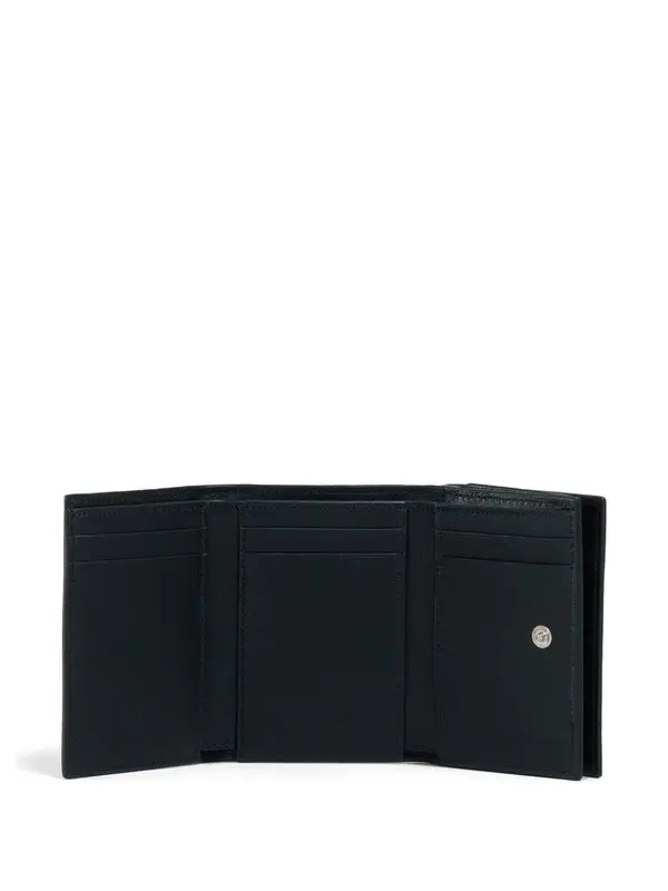Marni Logo-embroidered Leather Wallet - Black