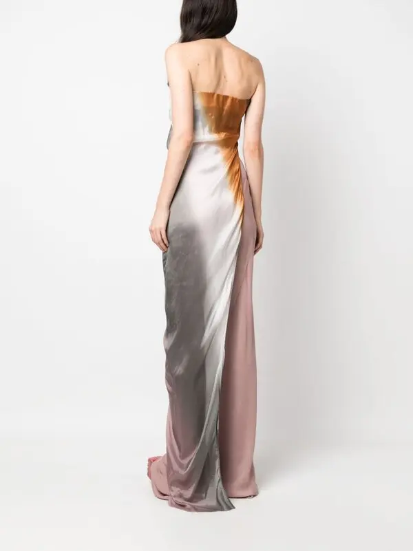 Rick Owens Lido Ombré-effect Asymmetric Top - Grey
