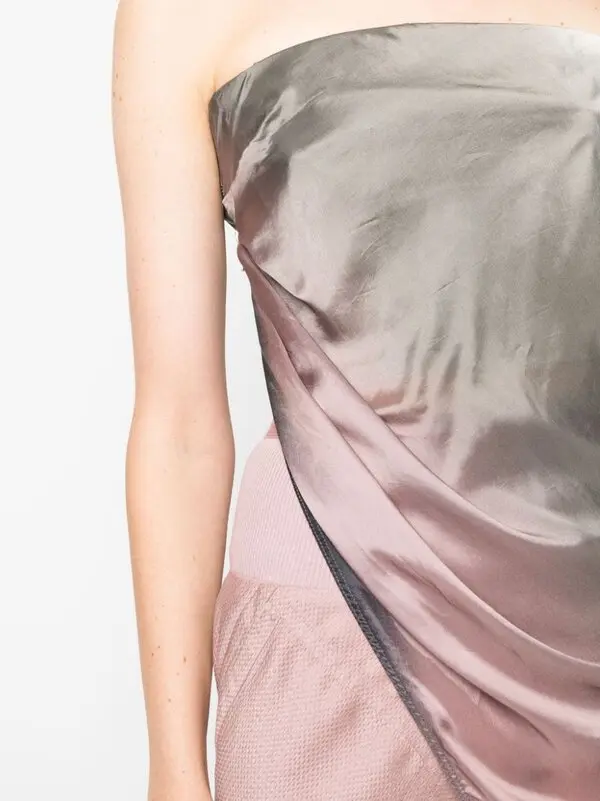 Rick Owens Lido Ombré-effect Asymmetric Top - Grey