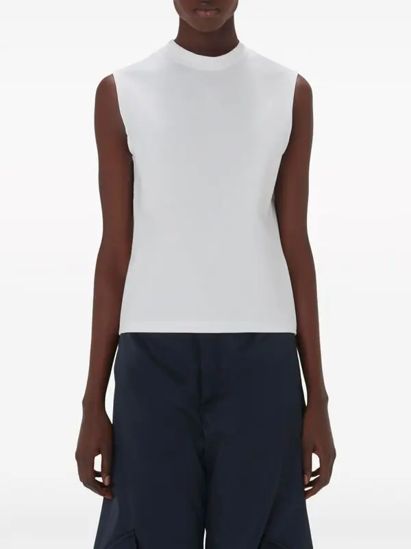 JW Anderson Logo-embroidered Tank Top - White