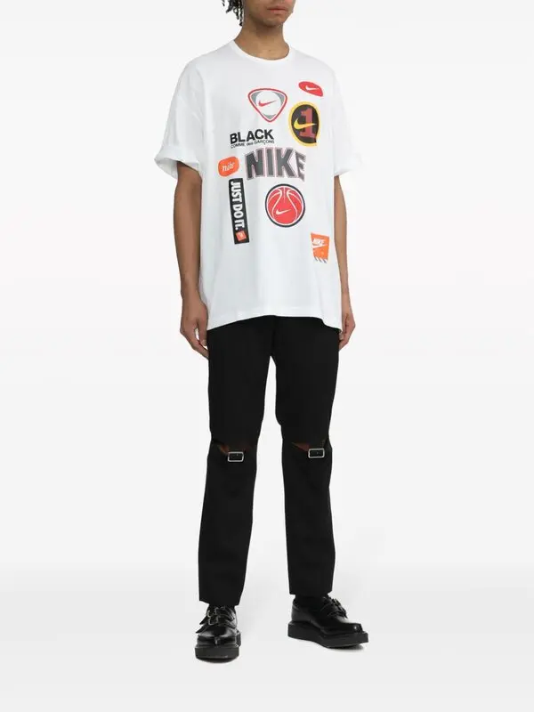 Comme Des Garçons X Nike Logo-print T-shirt