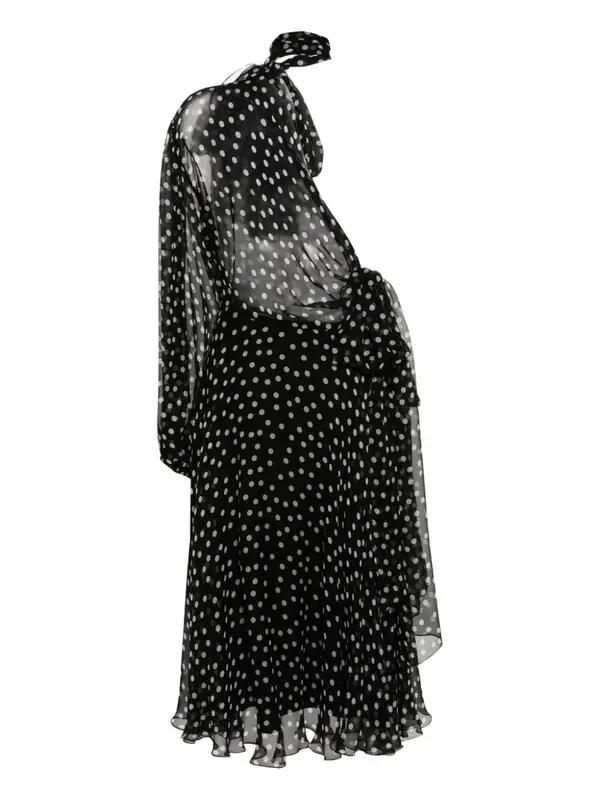 Dolce & Gabbana Polka-dot Chiffon Midi Dress