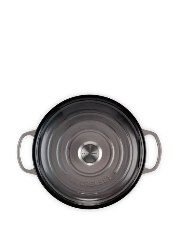 LE CREUSET Shallow Cast Iron Casserole Dish - Grey