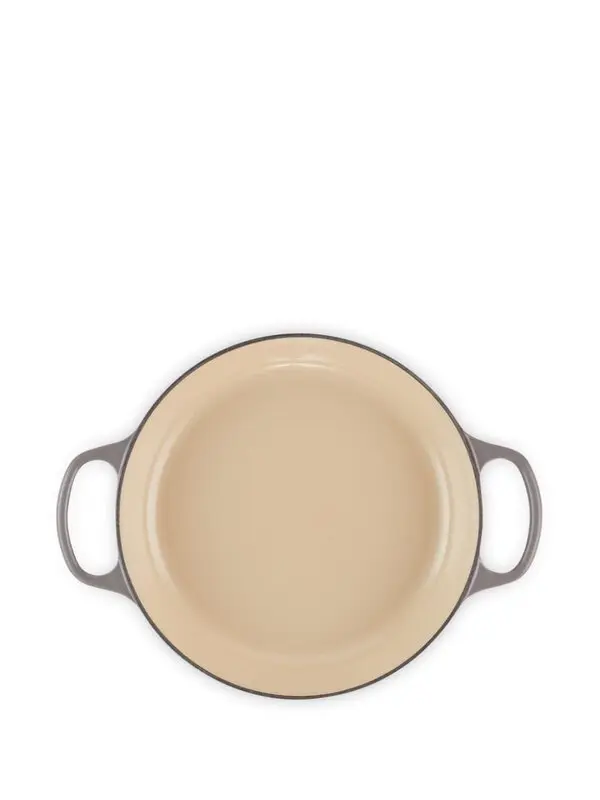 LE CREUSET Shallow Cast Iron Casserole Dish - Grey