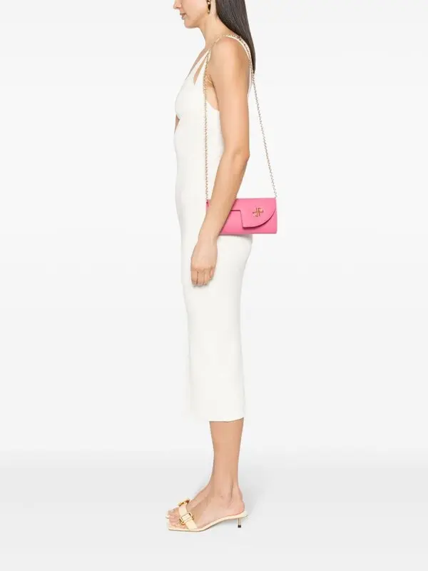 PATOU Chain-link Leather Clutch