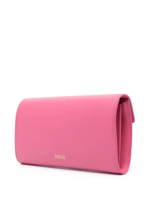 PATOU Chain-link Leather Clutch